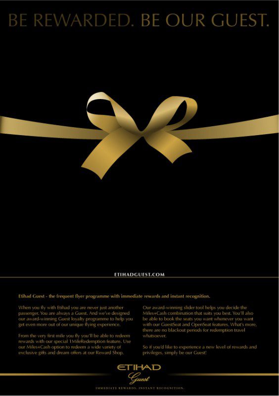 Etihad Guest Programme | Froggystyle